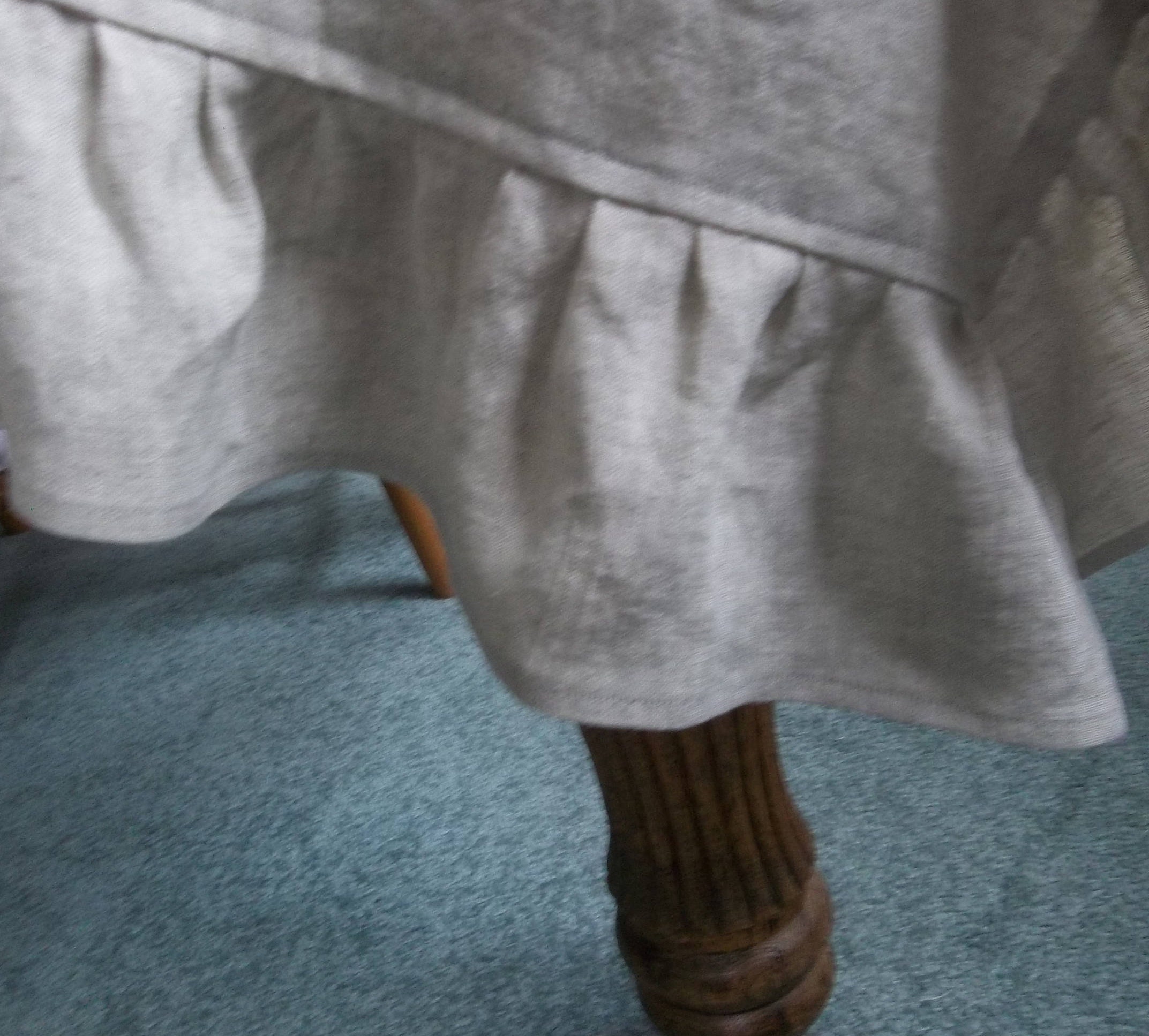 Ruffled Table Throw Linen Table Scarf Custom Sizes and | Etsy