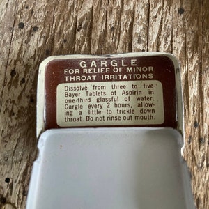 Vintage Bayer Asprin Boxes Band Aid Box Mid Century Tin Boxes ...