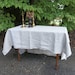Stone Washed Linen Tablecloth - Custom Sizes - Handmade Linen Table ...