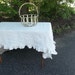 Ruffled Table Cloth With Small Ruffle Custom Sizes Linen Tablecloth or ...