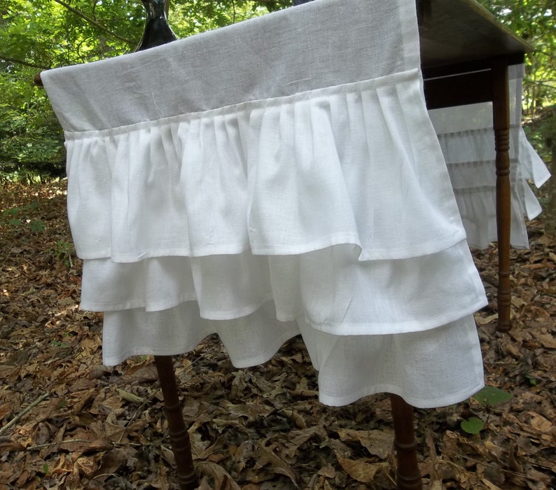 Ruffled Runner Multi Ruffle Table Runner 17 x 106 READY to | Etsy