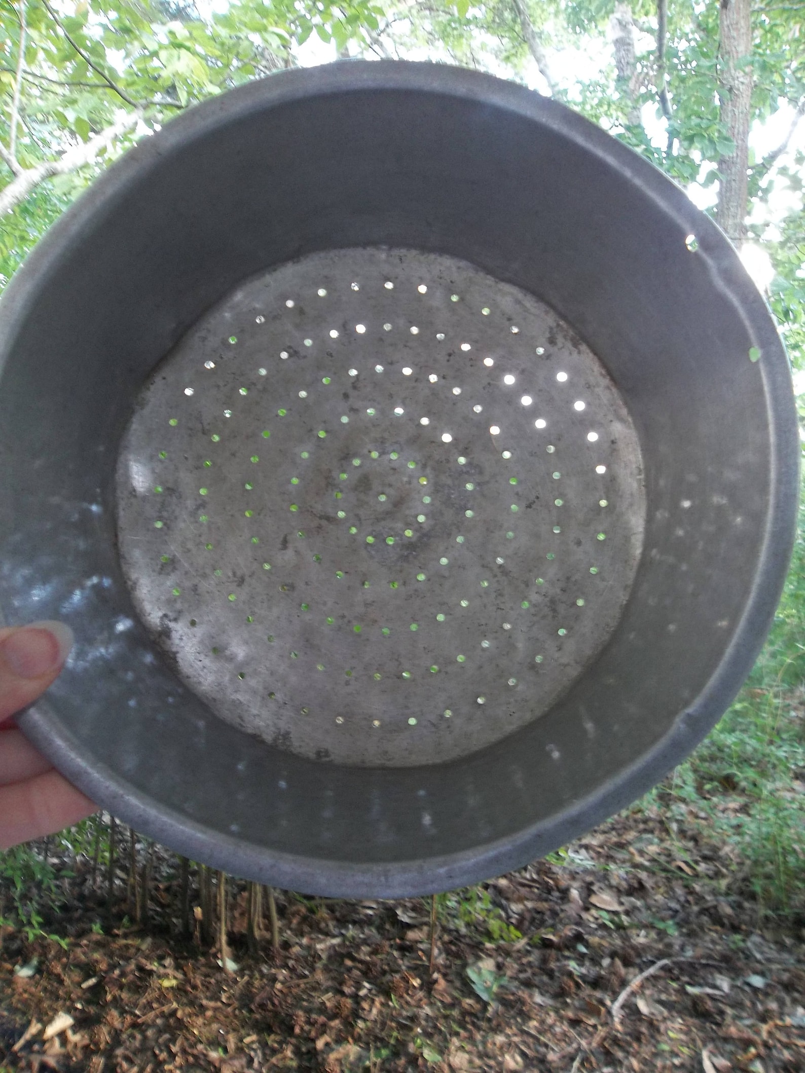 Primitive Antique Corn Sifter Vintage Aluminum Colander Egg | Etsy