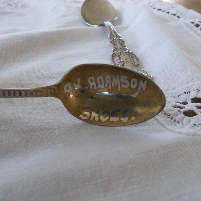 Antique Advertising Spoons Silver Plate Lake Ronkonkoma NY - Etsy