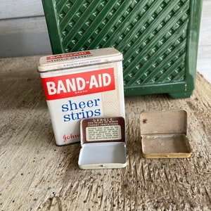 Vintage Bayer Asprin Boxes Band Aid Box Mid Century Tin Boxes ...