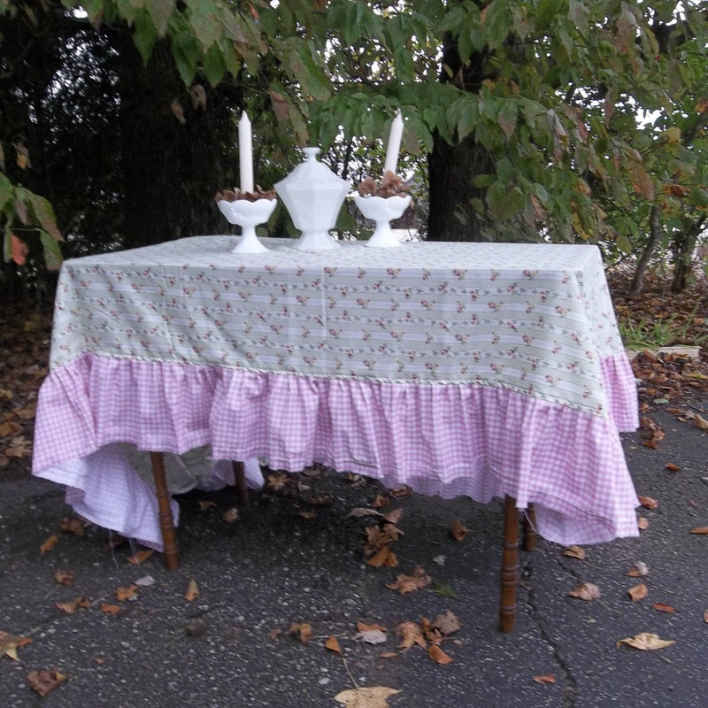 Ruffled Tablecloth - Etsy