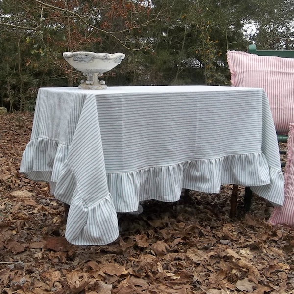 Ruffled Tablecloth - Etsy
