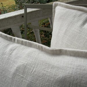 Pair Tailored Linen Pillows Custom Pillow Shams Washed Linen Decorative ...
