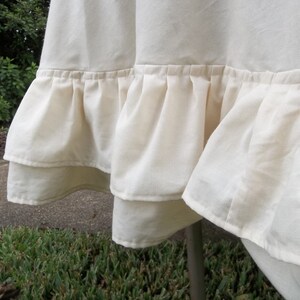 Multi Ruffle Tablecloth 72 Handmade Ruffled Tablecloth Cotton Double ...