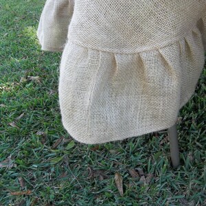 Custom Round Burlap Tablecloth Ruffled Tablecloth Custom Colors Wedding ...