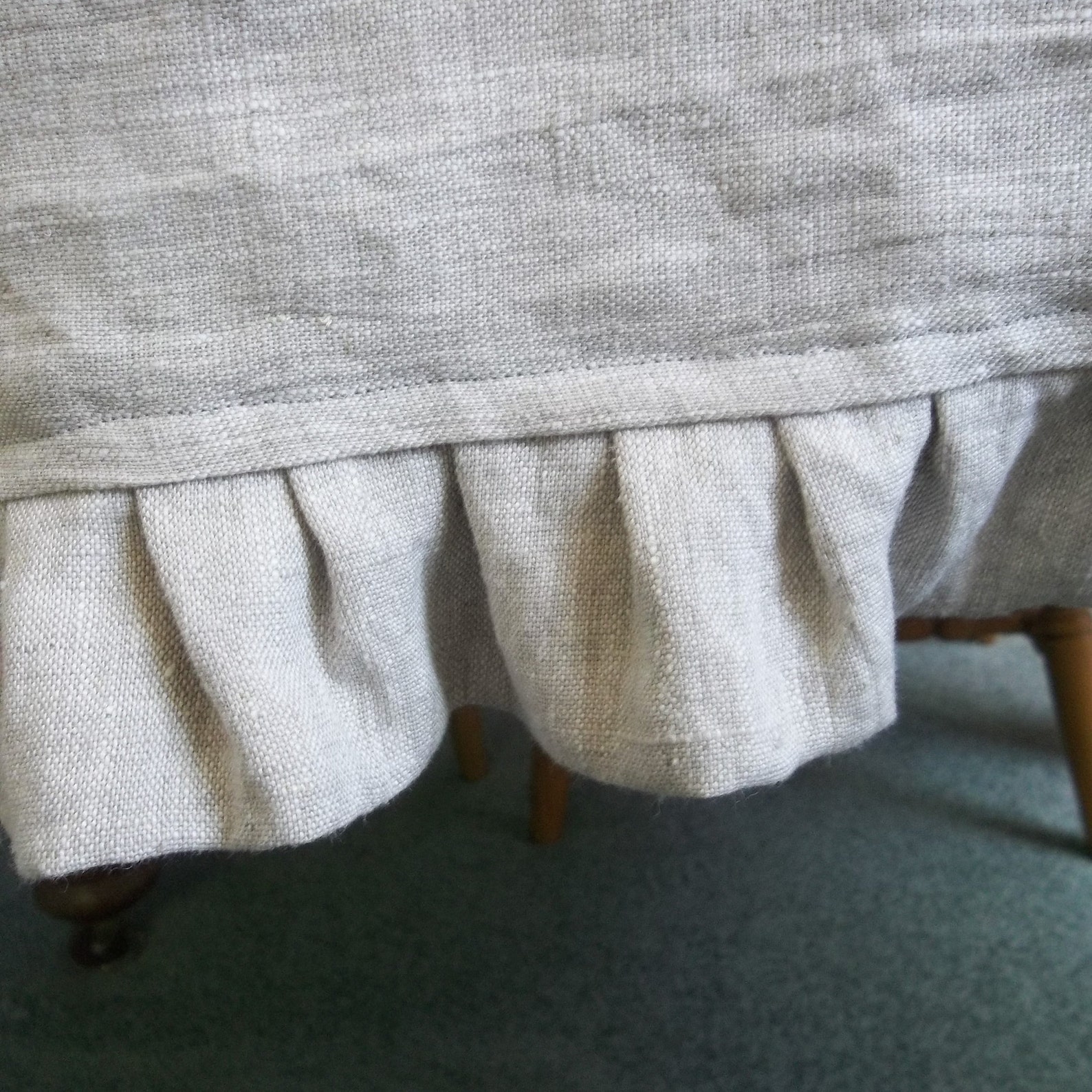 Ruffled Table Cloth With Small Ruffle Custom Sizes Linen - Etsy