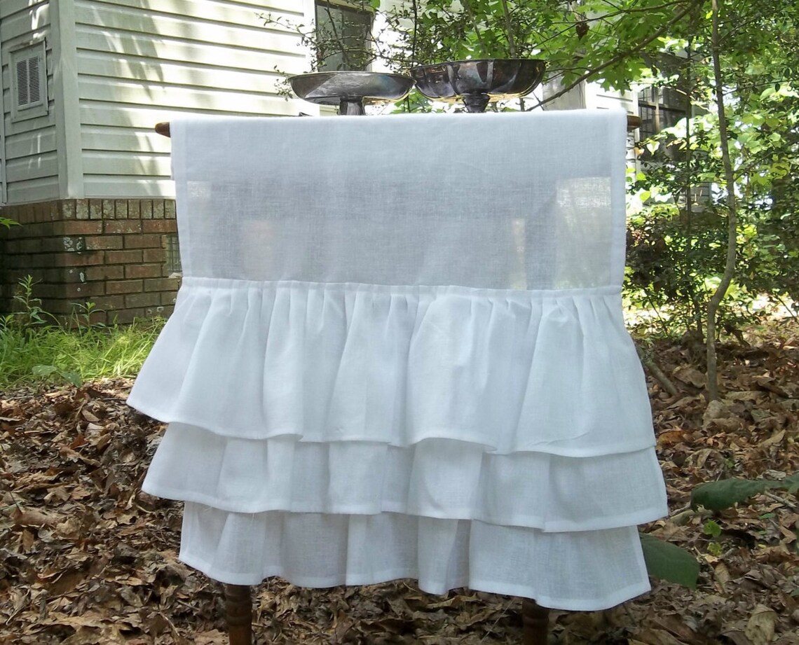 Ruffled Runner Multi Ruffle Table Runner 17 X 106 READY to - Etsy