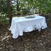 Linen Tablecloth With Ruffles Ruffled Table Cloth Custom Sizes and ...