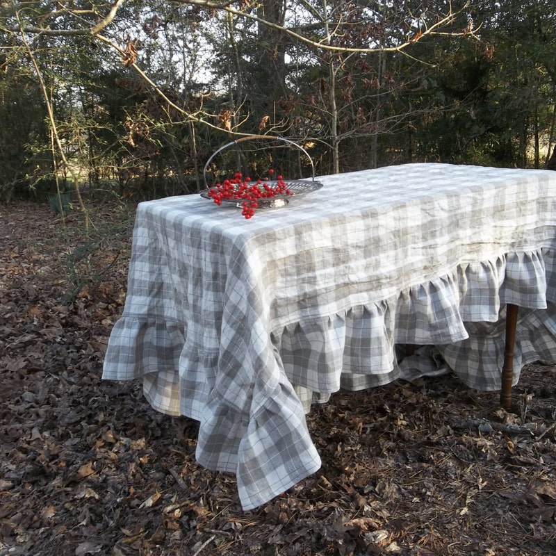 Plaid Tablecloth - Etsy