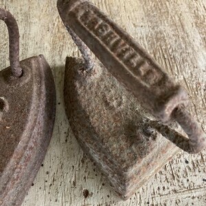 Primitive Iron Vintage Irons Cast Iron Tool Iron to Press - Etsy