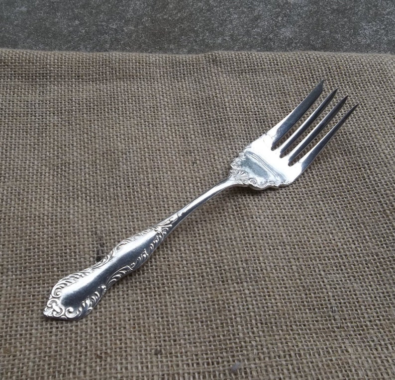 Circa 1900 Ornate Silver Pastry Fork Vintage Flatware US - Etsy