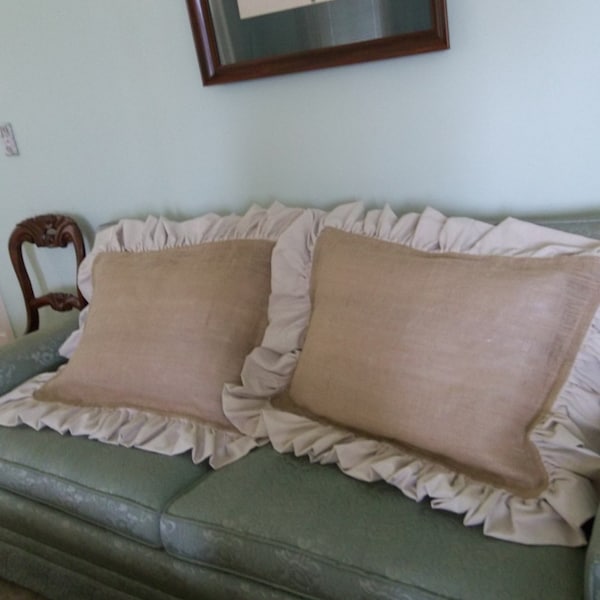 Burlap Ruffled - Etsy