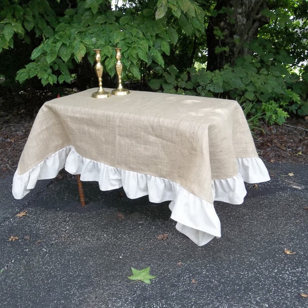 Burlap Tablecloth - Etsy