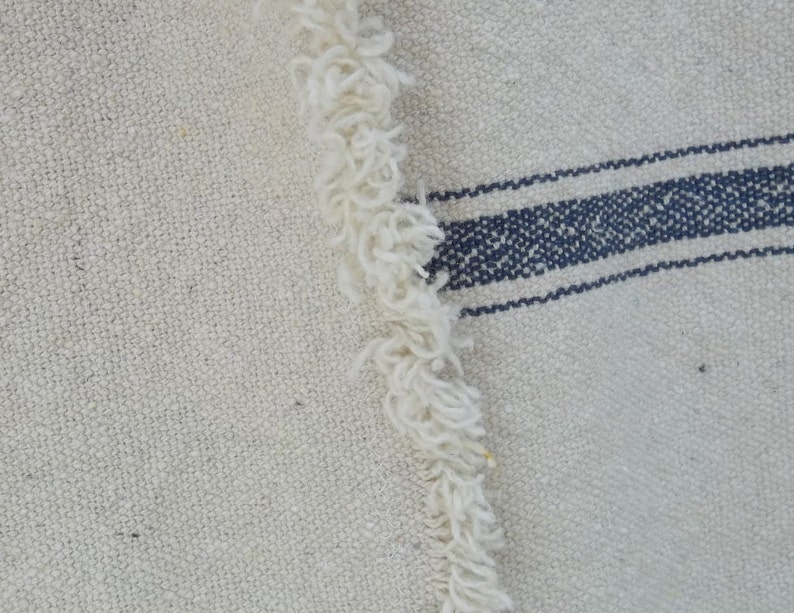 Grain Sack Throw - Rustic Bed Scarf - Farmhouse Bedding - Custom Sizes ...