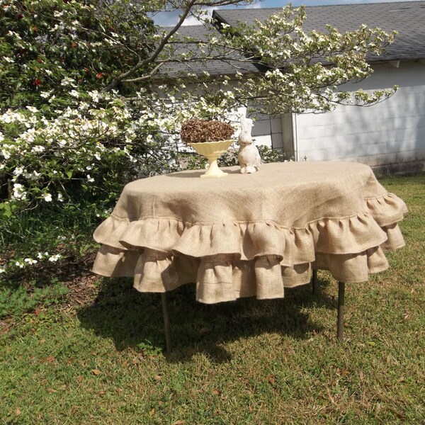 Burlap Tablecloth - Etsy