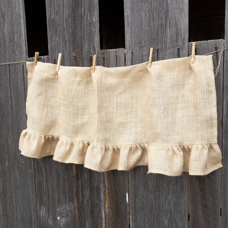 Burlap Rustic Curtains - Etsy