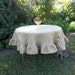 Custom Round Burlap Tablecloth Ruffled Tablecloth Custom - Etsy