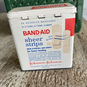 Vintage Bayer Asprin Boxes Band Aid Box Mid Century Tin Boxes ...