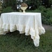 Custom Double Ruffle Linen Tablecloth Ruffled Tablecloth Multi - Etsy