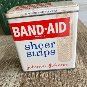 Vintage Bayer Asprin Boxes Band Aid Box Mid Century Tin Boxes ...
