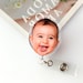 Customized Your Baby Face Cute Photos Badge Reel, Personalized Your Kid ...