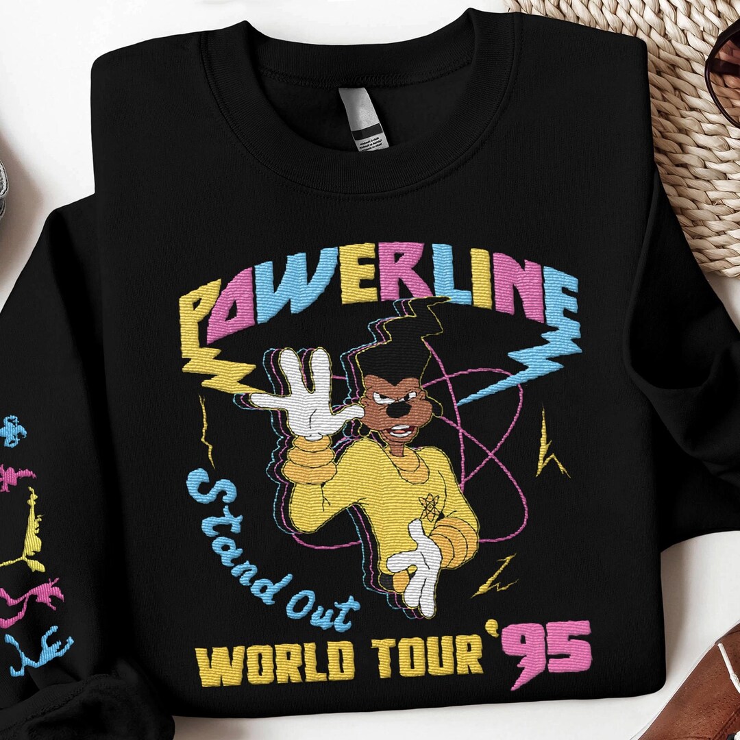 Powerline 95 Max Embroidery Sweatshirt, Retro Trendy Sweater, Perfect ...