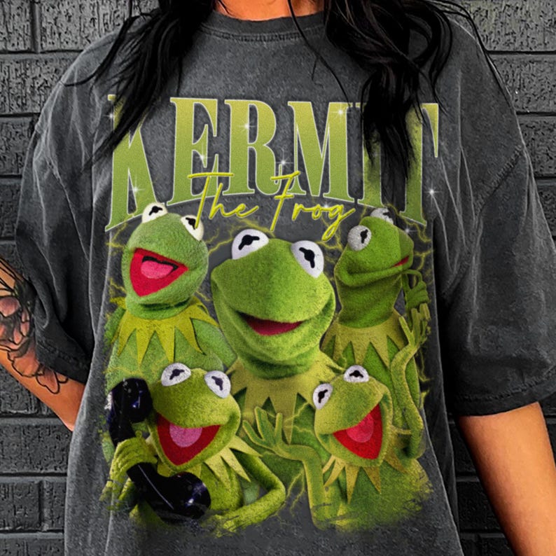 The Muppets Kermit the Frog Comfort Color T Shirt, Disneyworld Trending ...