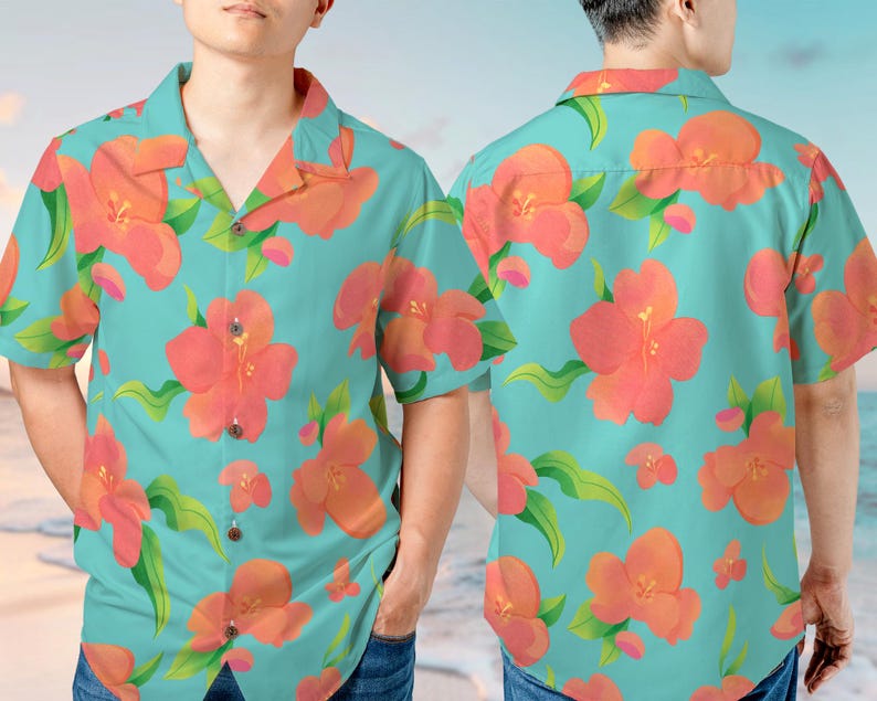 Flower Tropical Soda Pop Saja Hawaiian Shirt, Little Boy Saja Costume ...