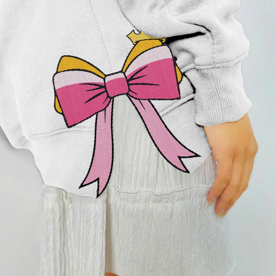 Aurora Side Bow Sweatshirt, Retro Trendy Coquete Lover Sweater, Bow ...