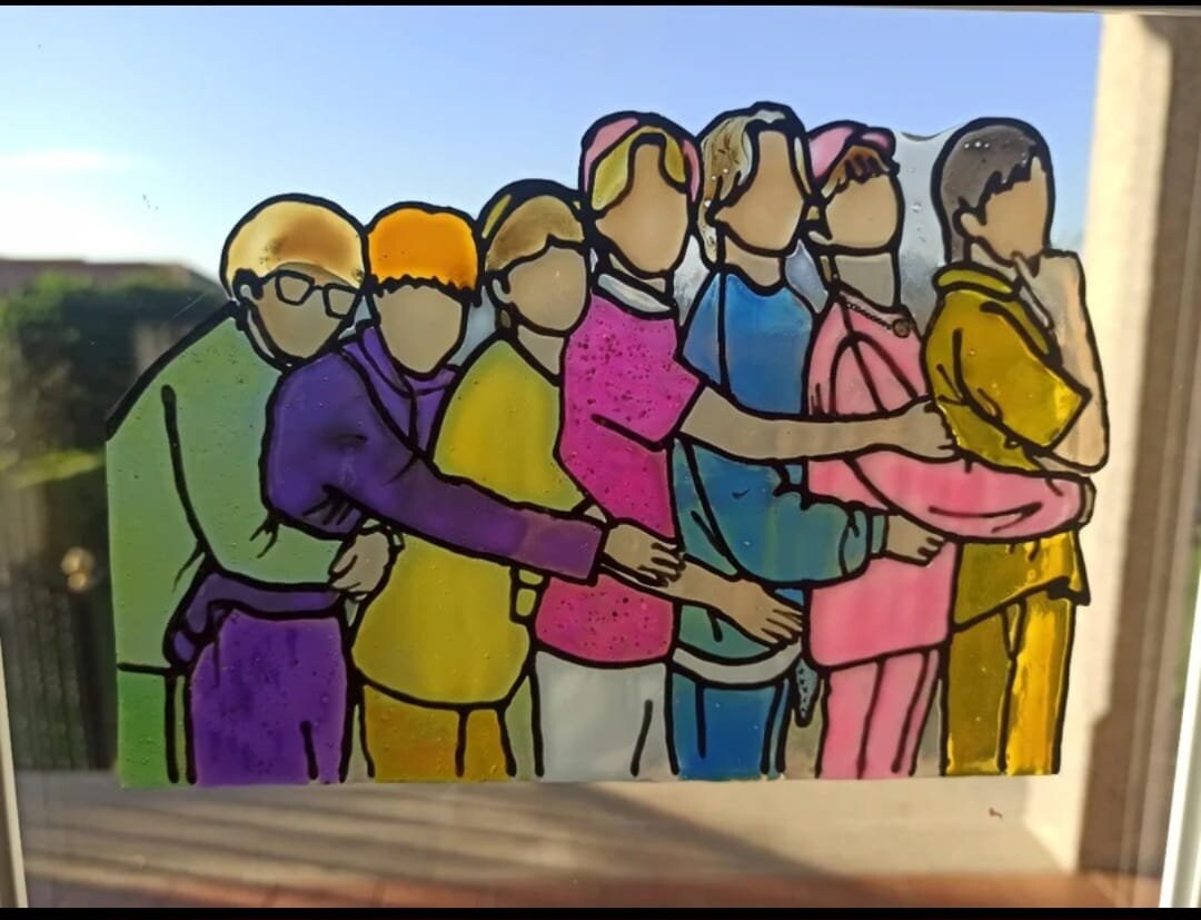 BTS Window Sticker, Bts Cling, Bts Hugging Each Other, Festa, Army ...