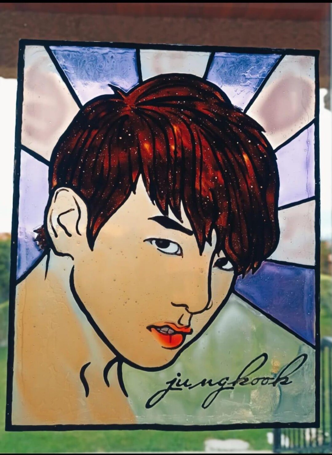 Jungkook Window Sticker, BTS Cling, Golden Maknae, Army, Cute Kookie ...