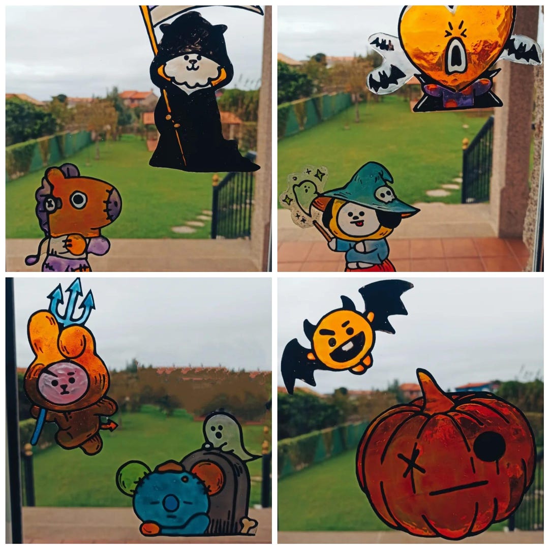 BT21 Window Stickers - Etsy