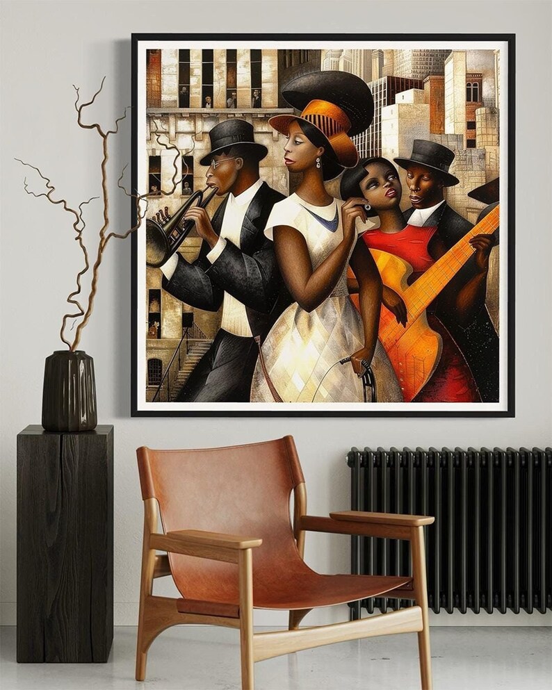 Harlem Renaissance Jazz Musicians Bauhaus Style Art Print - Style 10 - Etsy