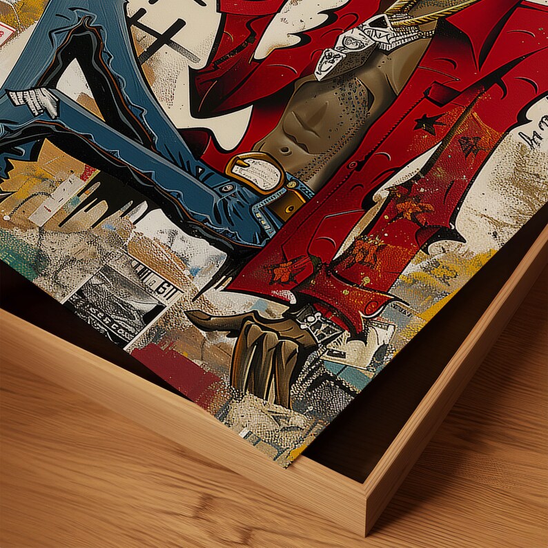 Urban Black Cowboy Art Print Cartoon Style African American Cowboy ...