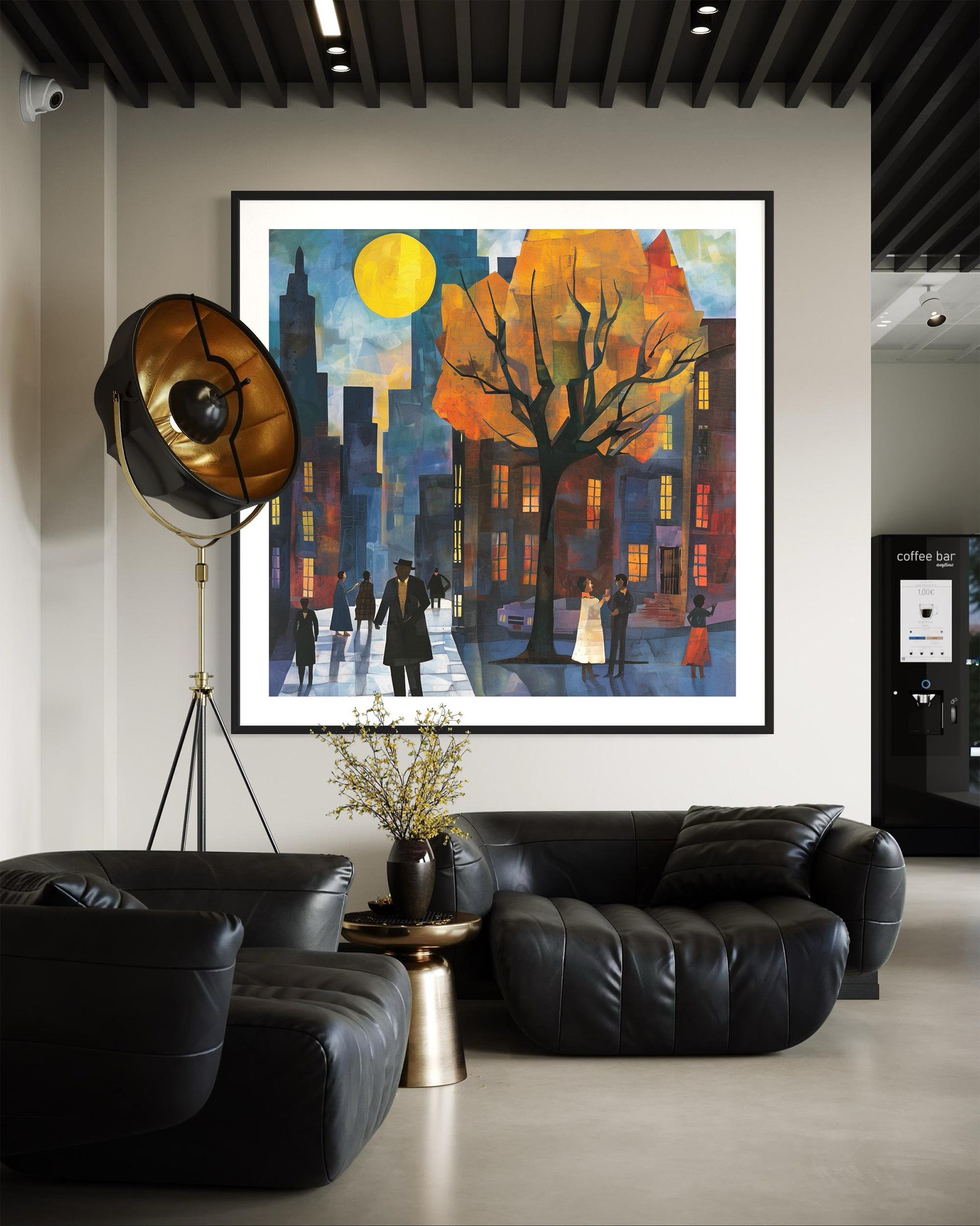 Harlem Neighborhood Street Life Art Print: Afrocentric Abstract Wall ...