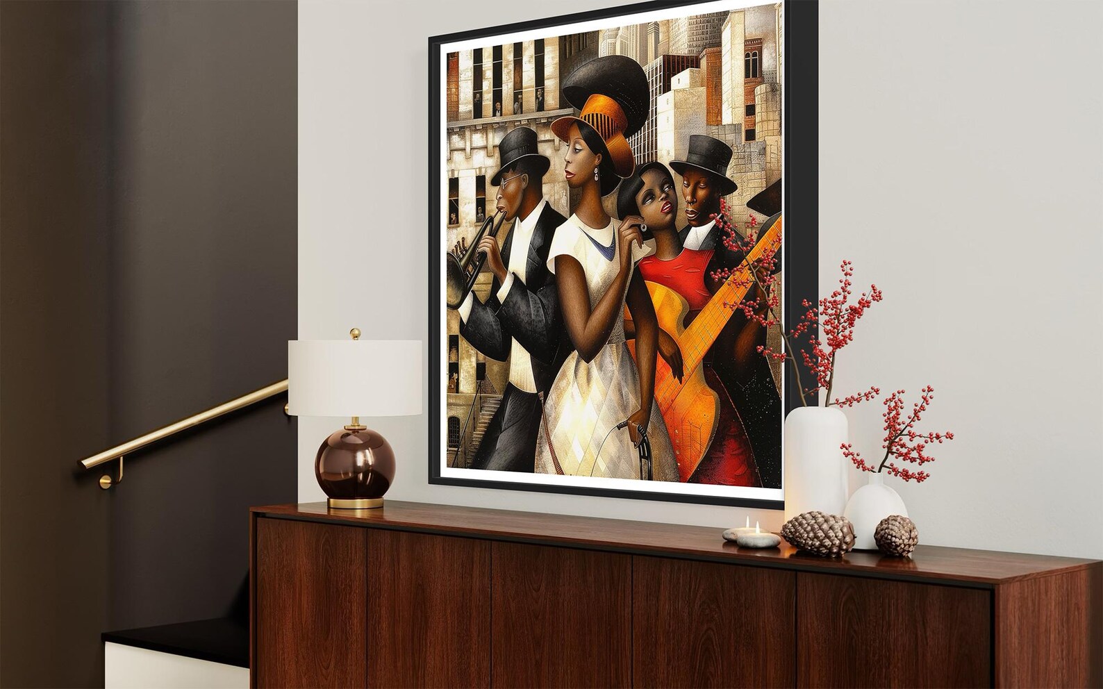 Harlem Renaissance Jazz Musicians Bauhaus Style Art Print - Style 10 - Etsy