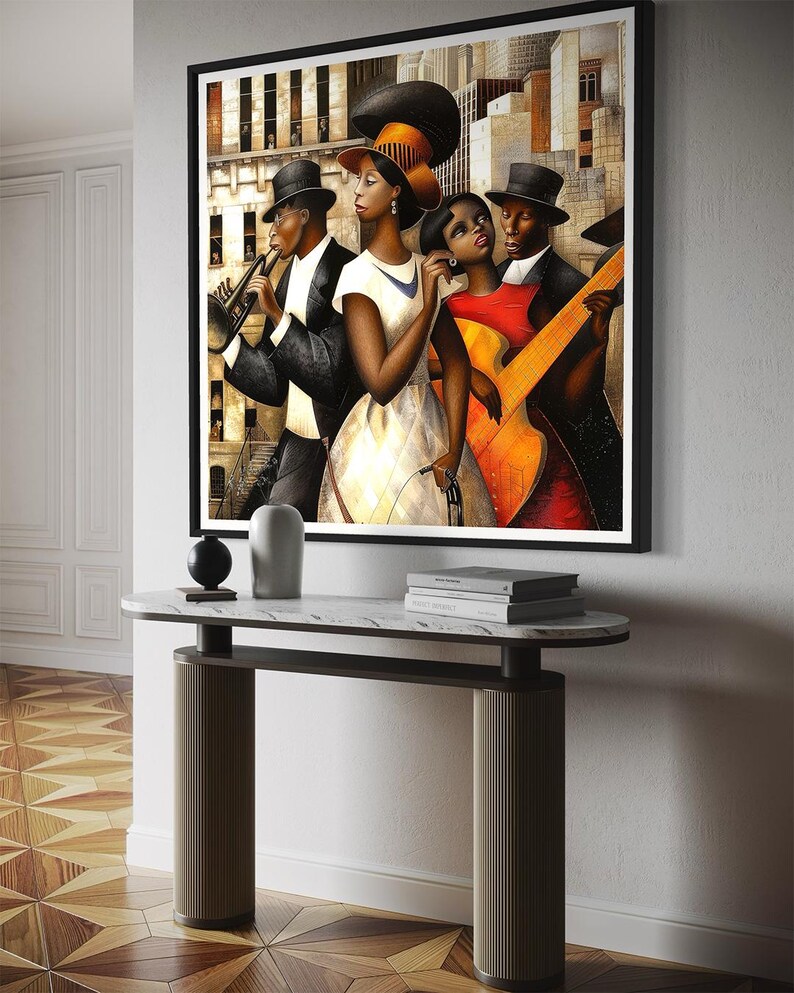Harlem Renaissance Jazz Musicians Bauhaus Style Art Print - Style 10 - Etsy