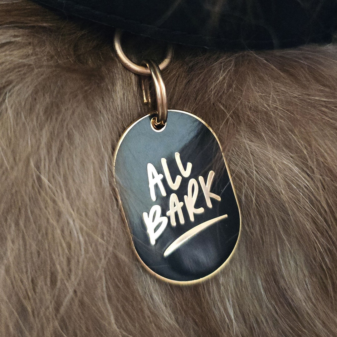 Dog Name Tag, Dog ID Tag, Funny Dog ID Tag, Personalised Dog ID Tag ...