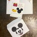 Mickey Mouse Foldable Greeting Cards With Envelopes Set of 6 - Etsy