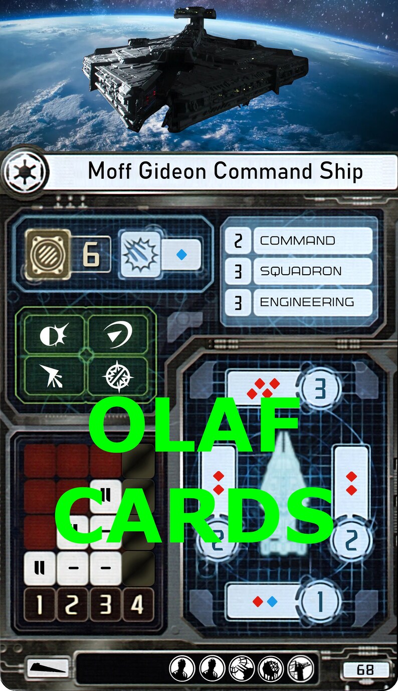 Star Wars Armada Moff Gideon Command Ship - Etsy