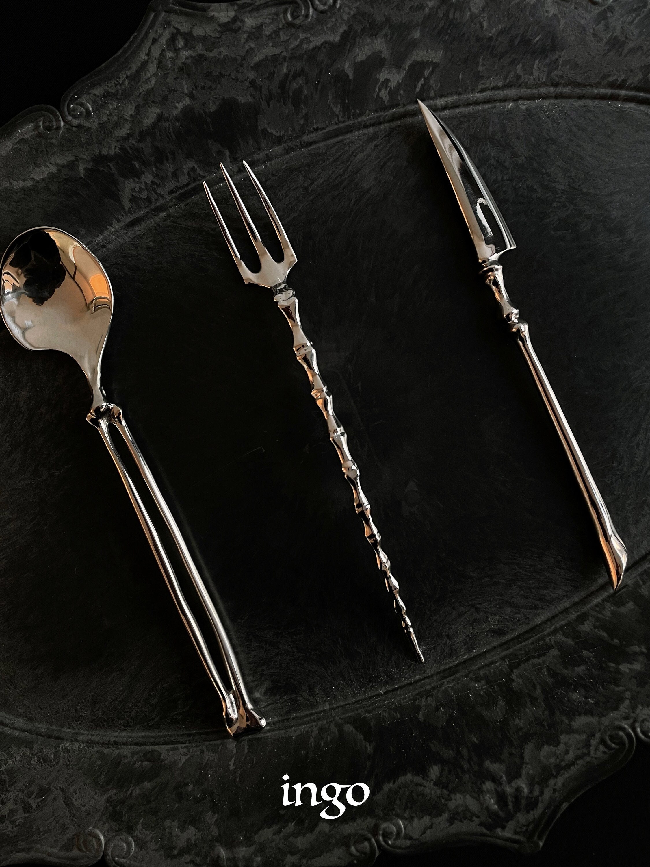 Gothic Cutlery Gothic Gifts Upscale Tableware Gothic Flatware Gothic ...