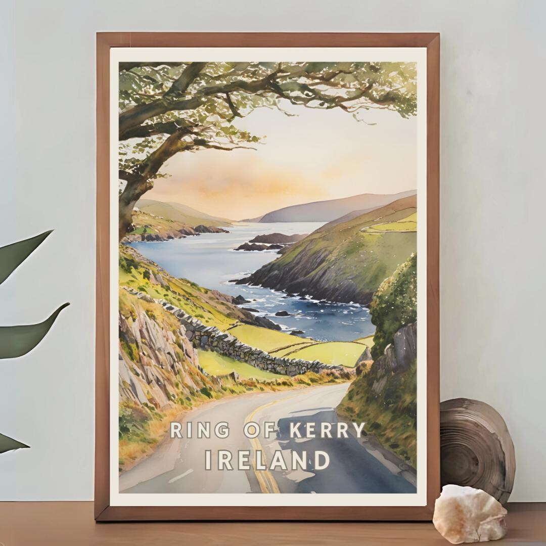 Ring of Kerry, Ireland Poster, County Kerry, Irish Coastline Wall Art ...