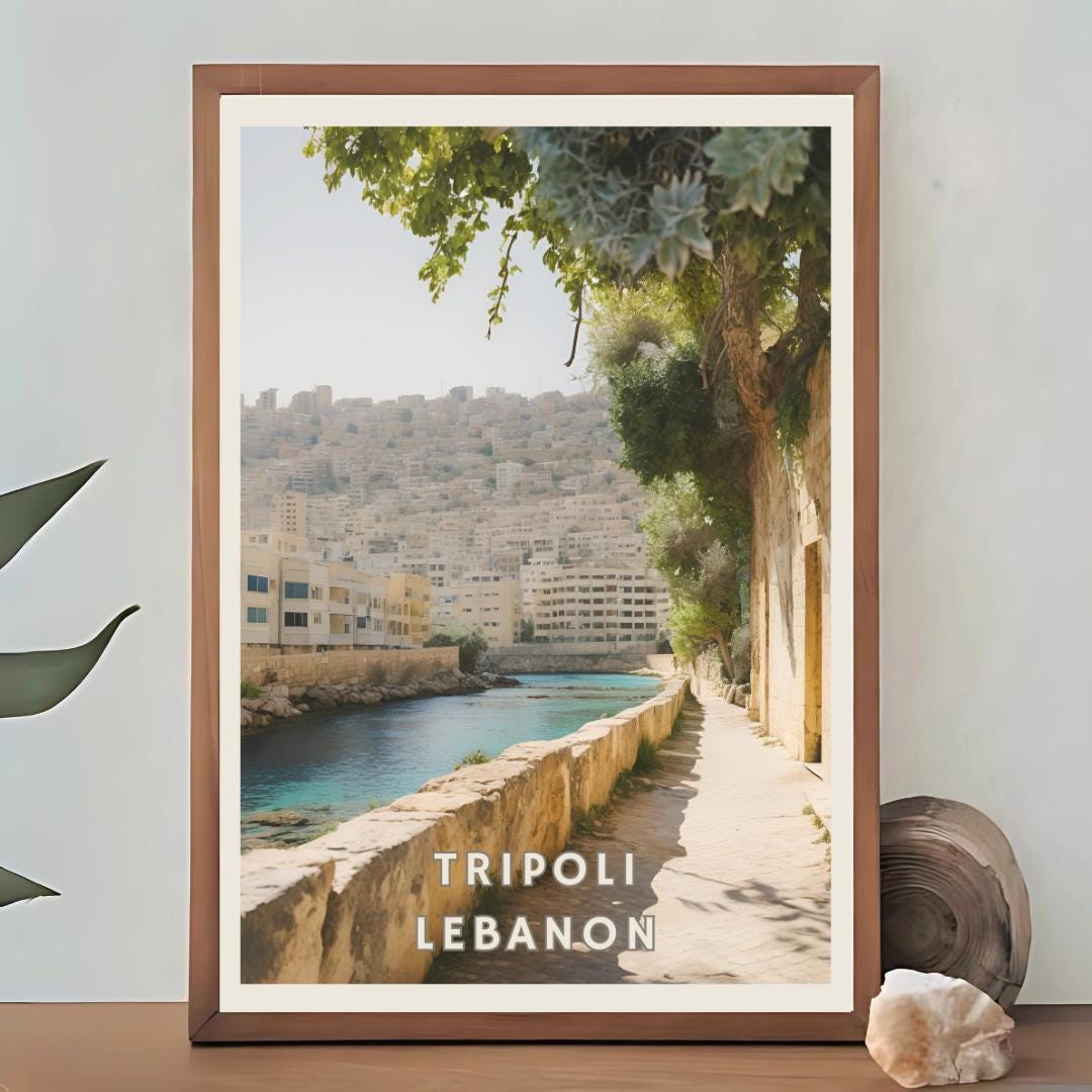 Tripoli Lebanon Poster, Historic Coastal City Wall Art, Mediterranean ...
