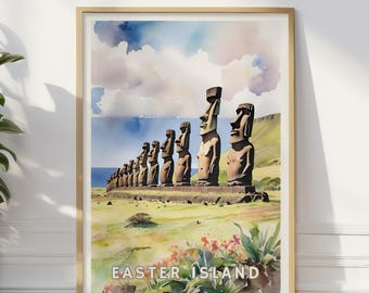 Easter Island, Rapa Nui Wall Poster - Etsy