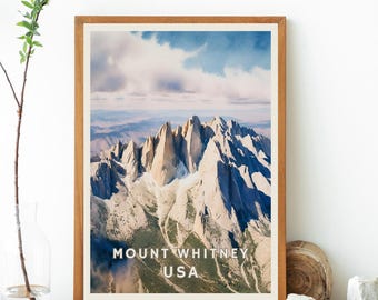 Mount Whitney Poster Wall Art - Etsy
