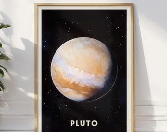 Pluto Planet Glossy Poster Picture Photo Banner System Space Dwarf Sun ...